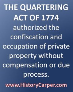 The Quartering Act of 1774 - The History Carper